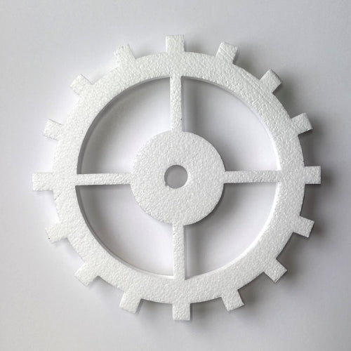Polystyrene 2D Cog - Design 1 - pack of 5 – Poly Craft Supplies