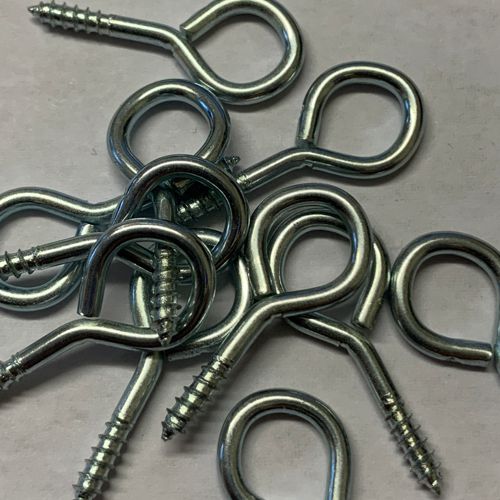 Pack of 10 - Metal Screw Eyes – Poly Craft Supplies